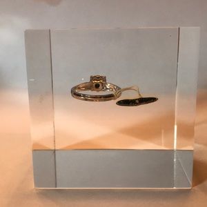 Accents | Famor Diamond Ring Paperweight 2x2 Cube | Poshmark